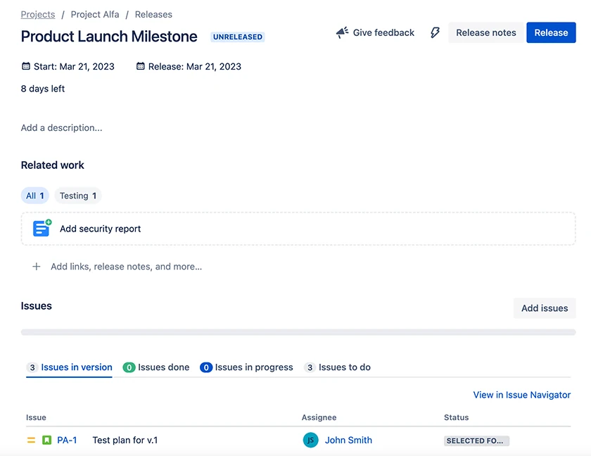 Jira Milestones with ActivityTimeline: How to create and track